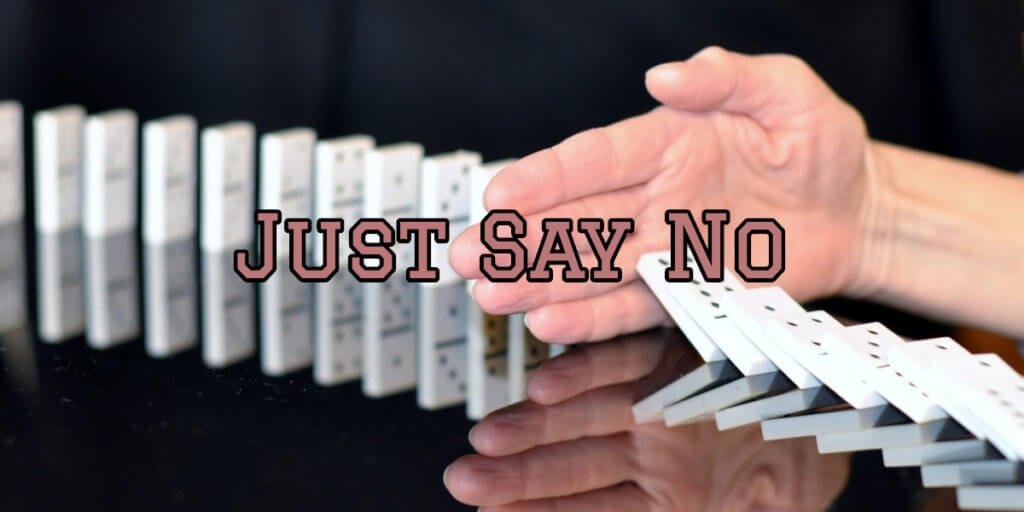 Just say no. Saying no and focusing your life is the key to freedom.